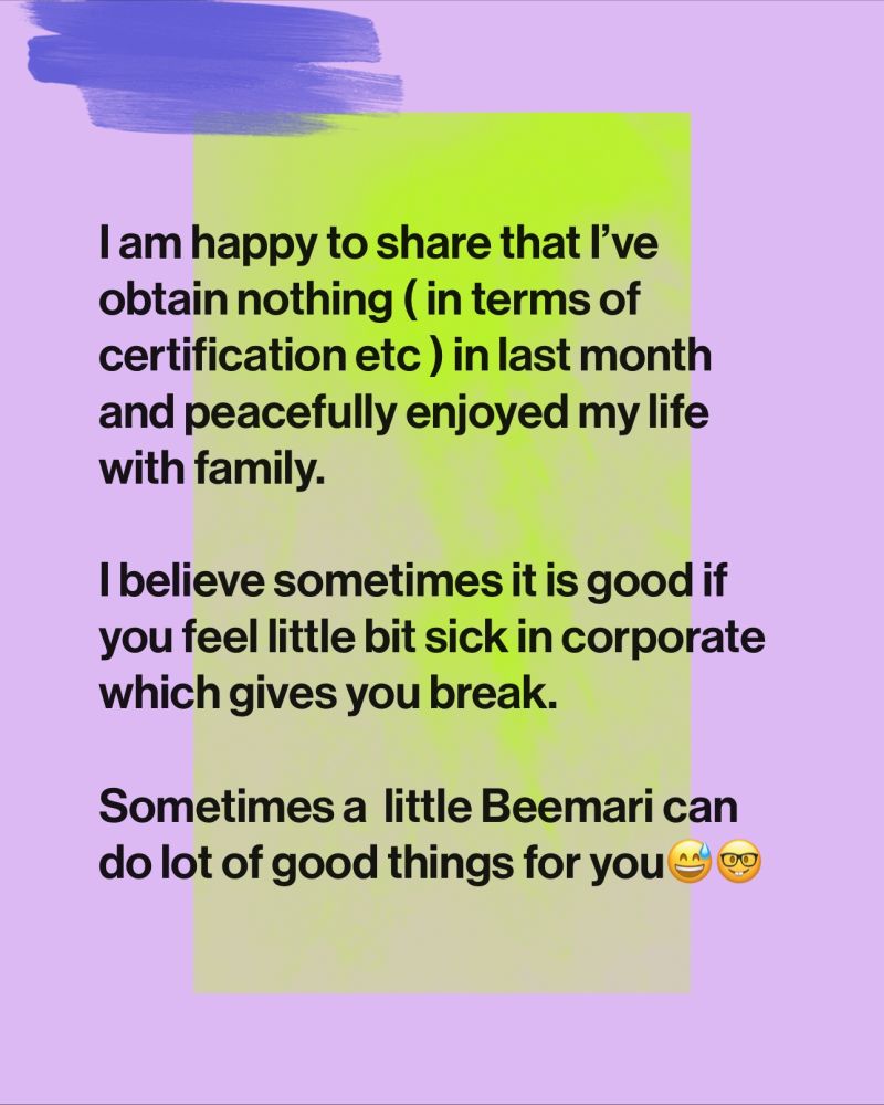 Beemar tha Leave chaiye thi, bola lekin mil ni pa rhi thi, Beemari ne ... Beemar tha Leave chaiye thi, bola lekin mil ni pa rhi thi, Beemari ne ...