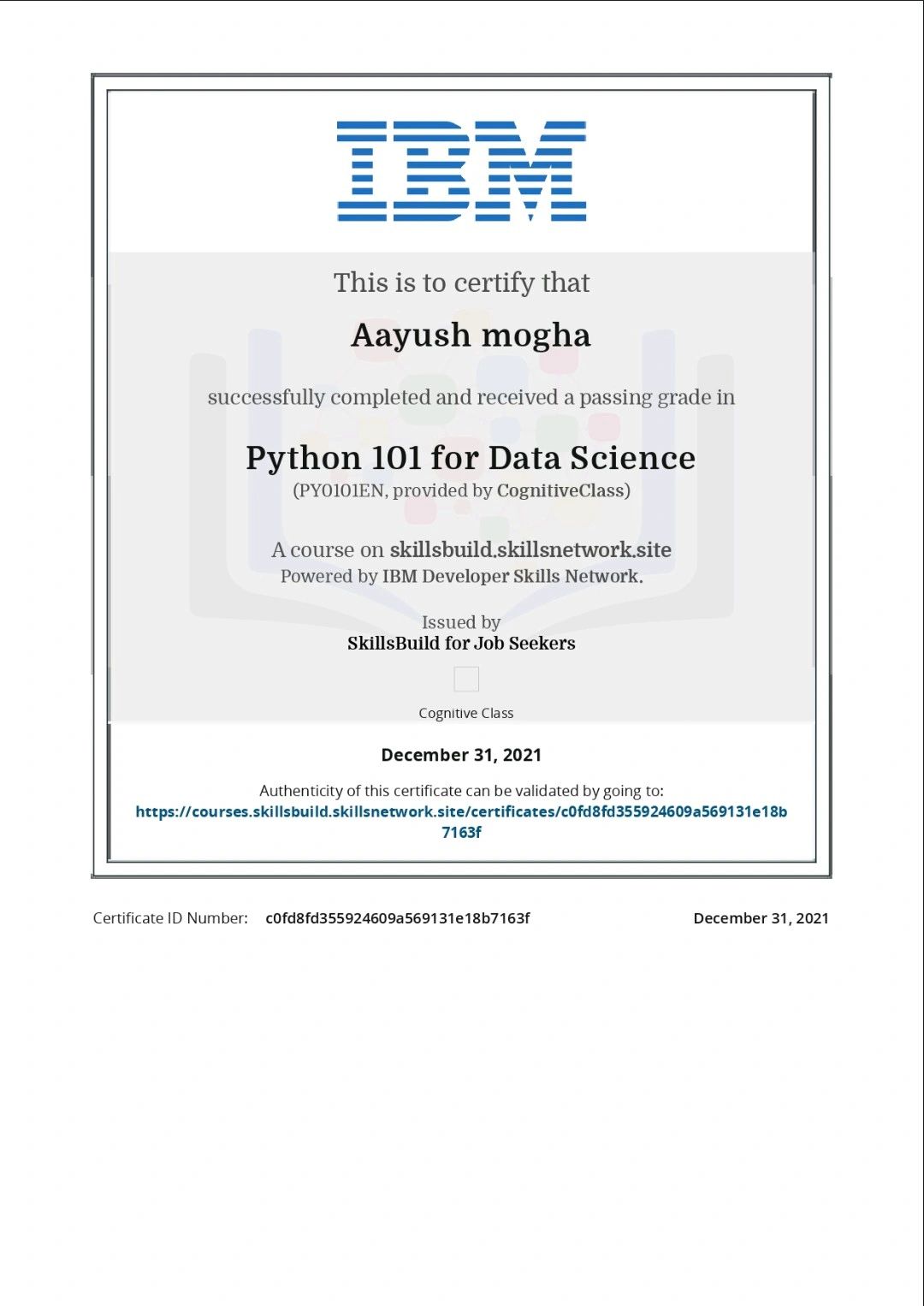 Ayush Moga on LinkedIn: #datascience #ibm #python #skillsbuild #jobseekers Ayush Moga on LinkedIn: #datascience #ibm #python #skillsbuild #jobseekers