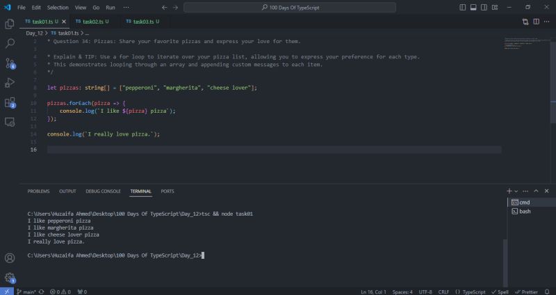 Huzaifa Ahmed on LinkedIn: #100_days_of_typescript #typescript #coding ... Huzaifa Ahmed on LinkedIn: #100_days_of_typescript #typescript #coding ...