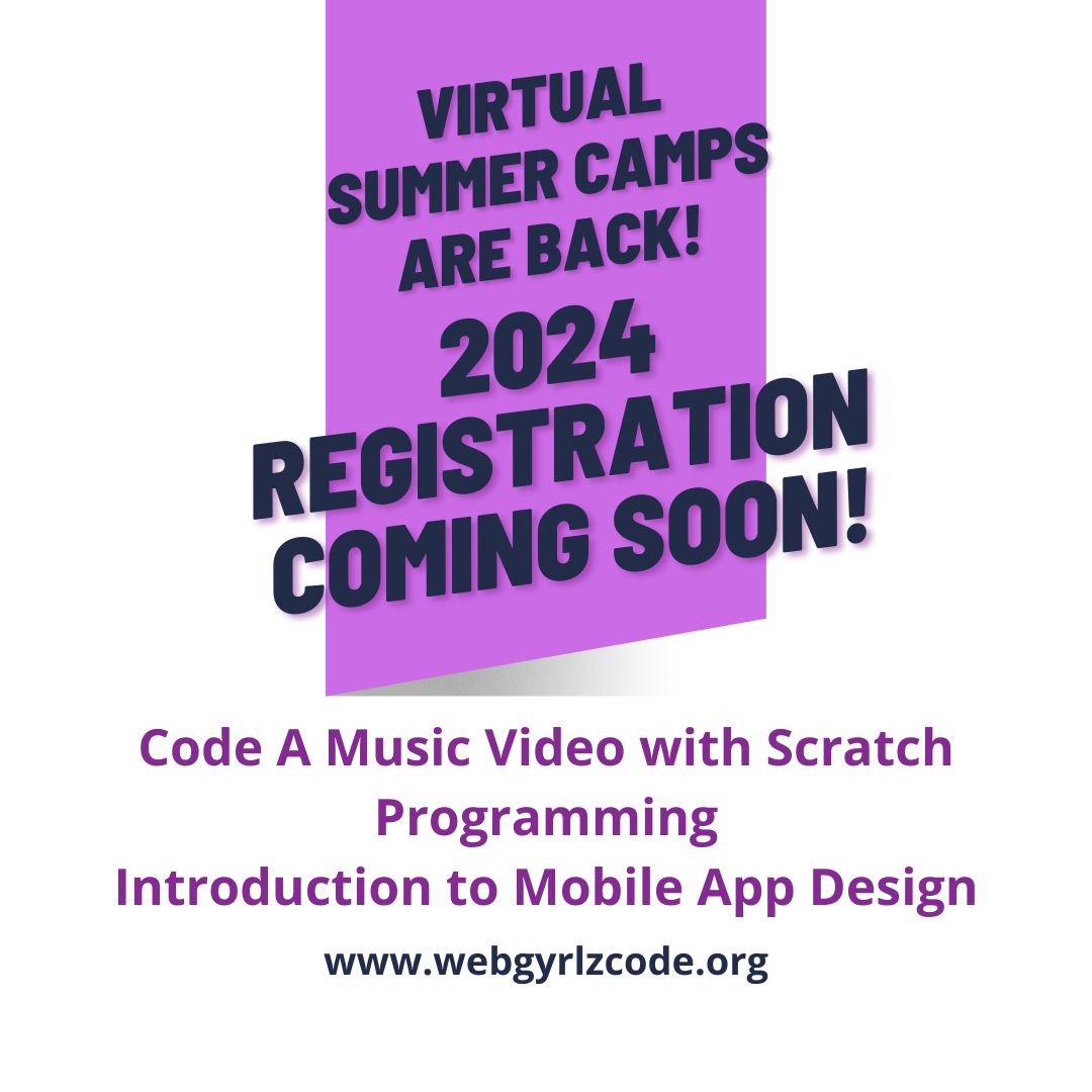 Webgyrlz Code on LinkedIn: #coding #codingcamp #virtualcamp # ... Webgyrlz Code on LinkedIn: #coding #codingcamp #virtualcamp # ...