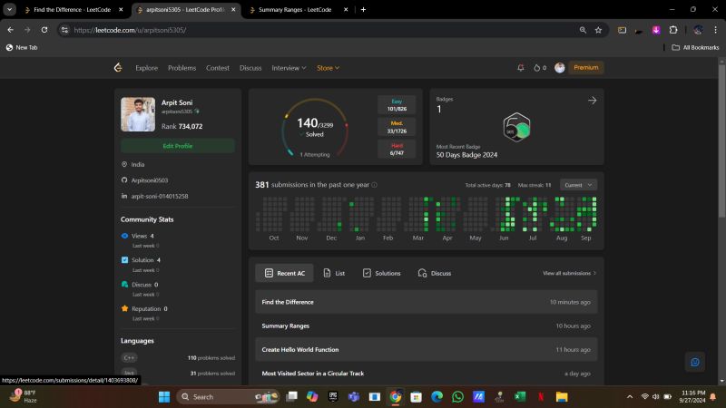 Arpit Soni on LinkedIn: #100daysofdsa #datastructures #algorithms # ... Arpit Soni on LinkedIn: #100daysofdsa #datastructures #algorithms # ...
