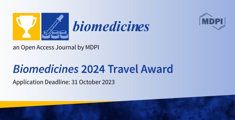 Biomedicines MDPI on LinkedIn: #travelawards Biomedicines MDPI on LinkedIn: #travelawards