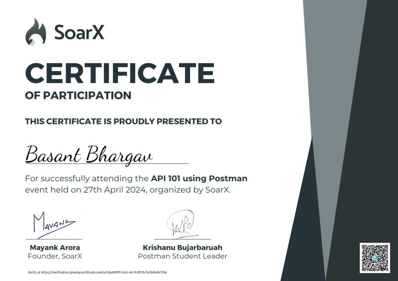 Basant Bhargav on LinkedIn: Thrilled to announce my certification from ... Basant Bhargav on LinkedIn: Thrilled to announce my certification from ...