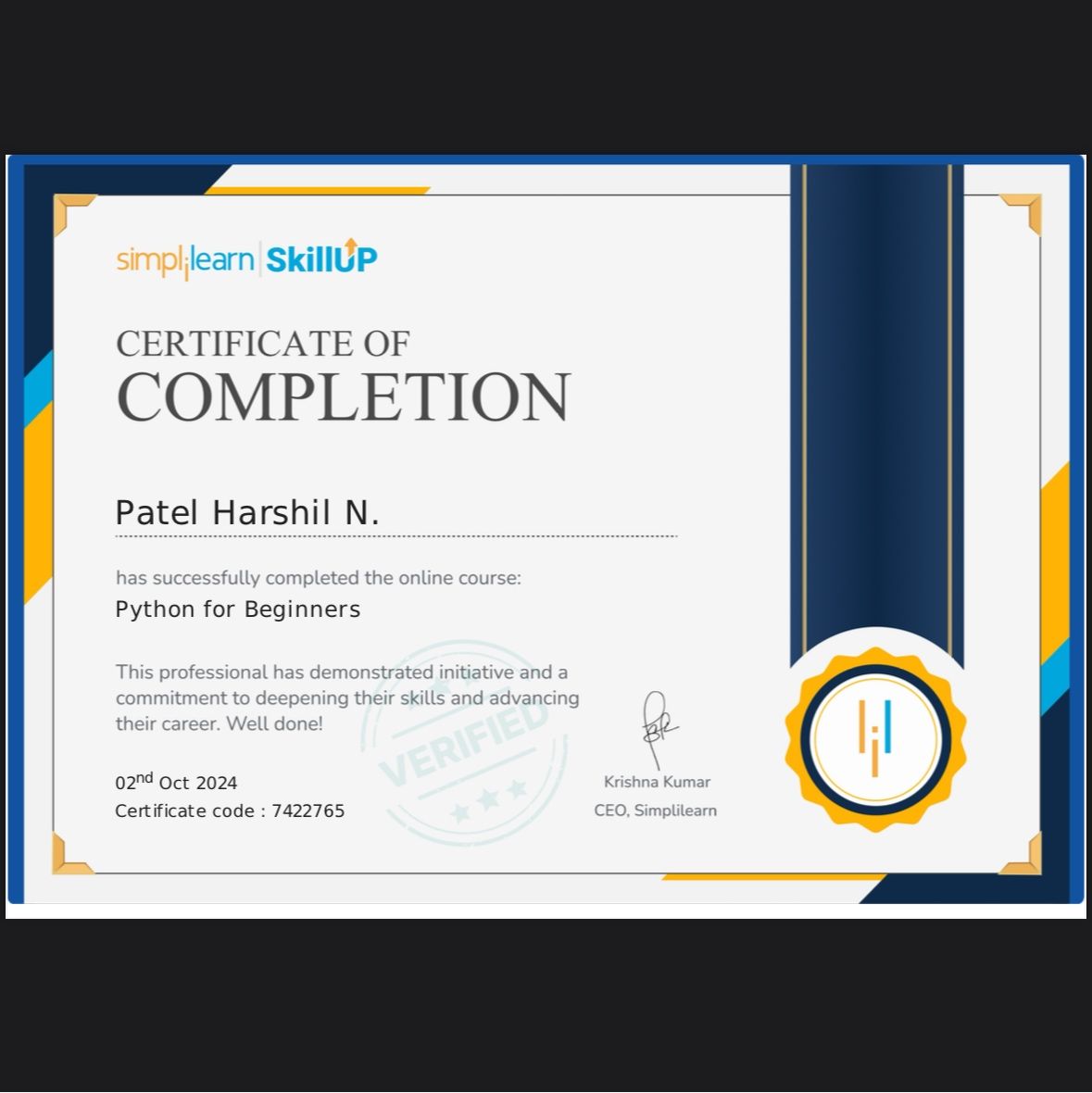 #python #simplilearn #techskills #coding | Harshil patel #python #simplilearn #techskills #coding | Harshil patel