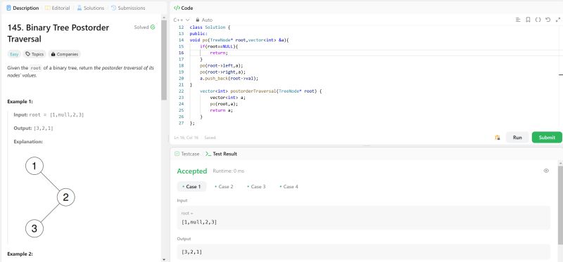 #100daysofcodingchallenge #problemsolving #dsa #cpp #treetraversal ... #100daysofcodingchallenge #problemsolving #dsa #cpp #treetraversal ...