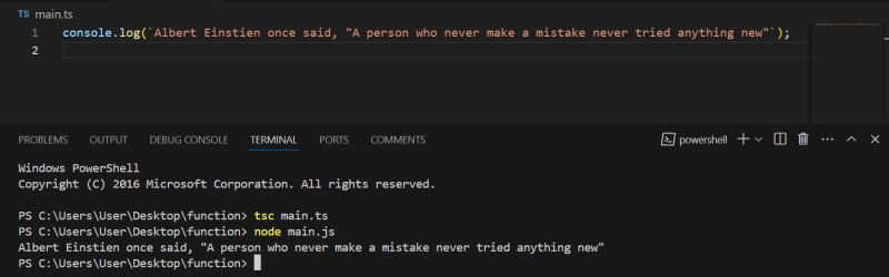 How to define output text in typescript | Sana Muzzamil posted on the ... How to define output text in typescript | Sana Muzzamil posted on the ...