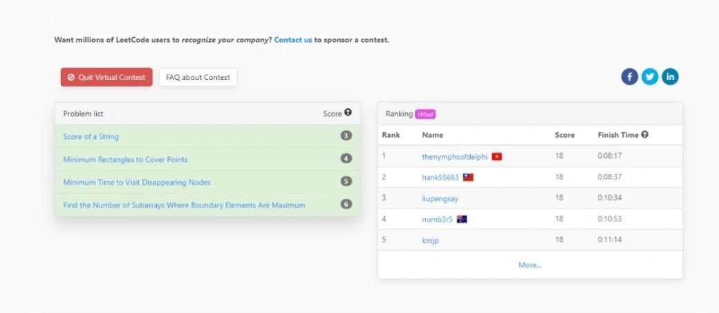 AYUSH CHAVAN on LinkedIn: Participated virtually in leetcode biweekly ... AYUSH CHAVAN on LinkedIn: Participated virtually in leetcode biweekly ...