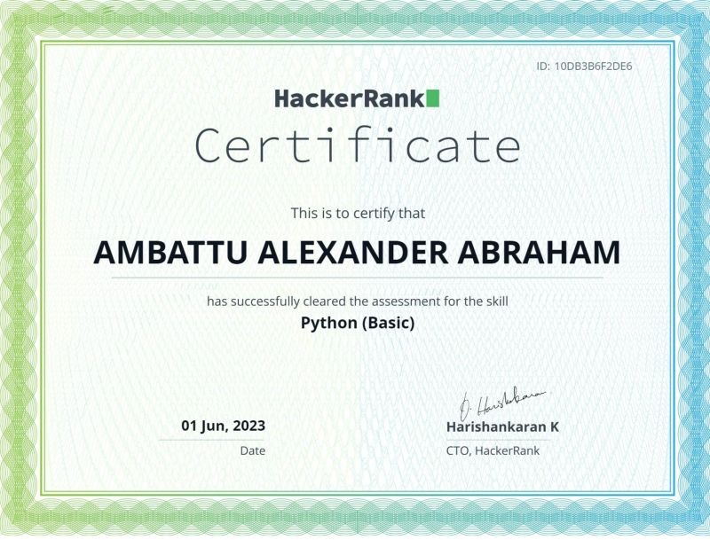ALEXANDER ABRAHAM on LinkedIn: #python ALEXANDER ABRAHAM on LinkedIn: #python