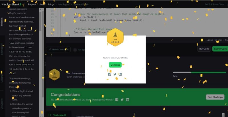 Shatakshi Tiwari on LinkedIn: #java #hackerrank #codingachievement # ... Shatakshi Tiwari on LinkedIn: #java #hackerrank #codingachievement # ...