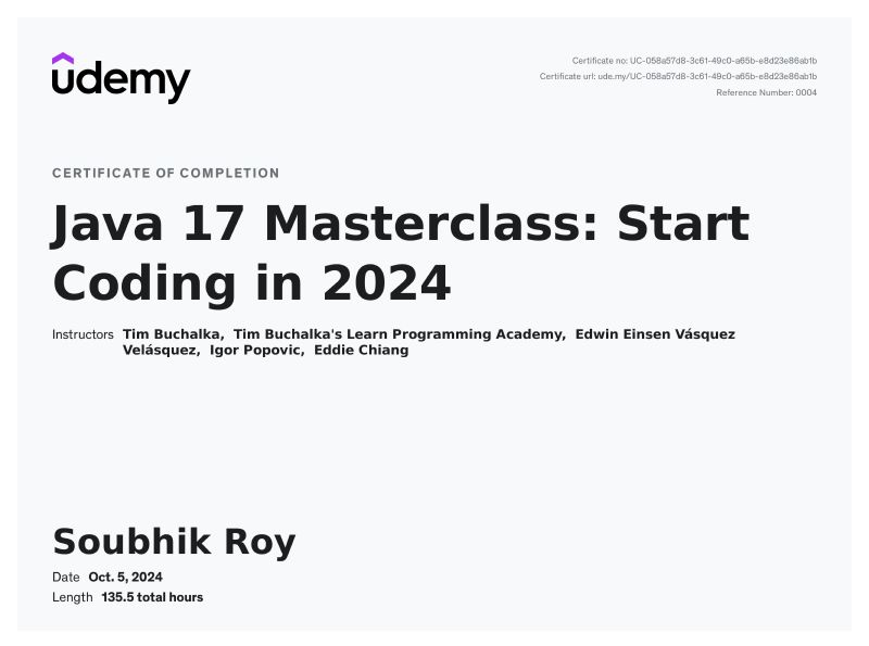 Soubhik Roy on LinkedIn: #java17 #softwaredevelopment #learningjourney ... Soubhik Roy on LinkedIn: #java17 #softwaredevelopment #learningjourney ...