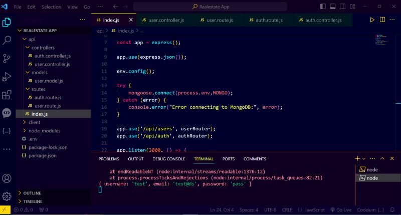 #nodejs #webdevelopment #realestateapp #techjourney #codepassion ... #nodejs #webdevelopment #realestateapp #techjourney #codepassion ...