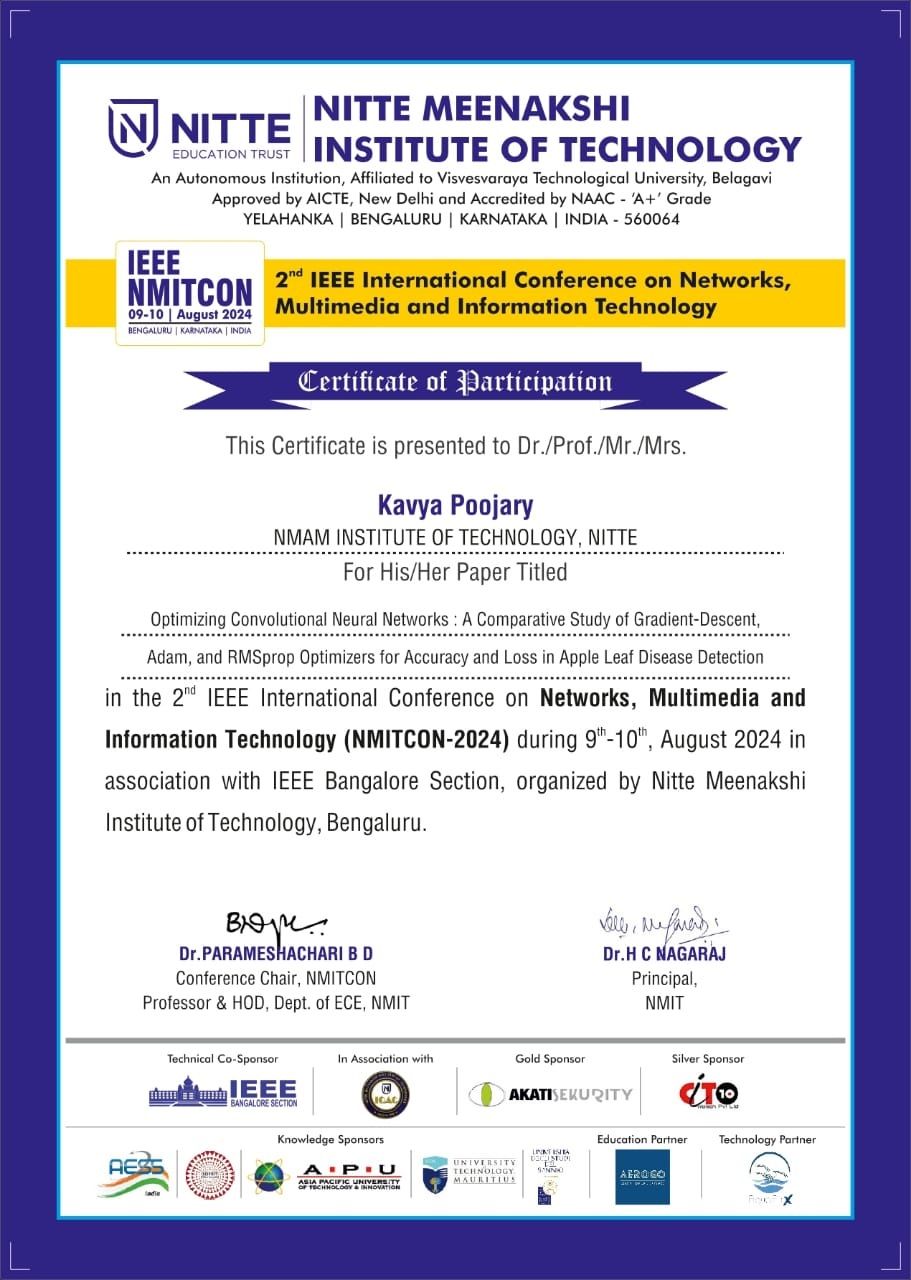 Kavya Poojary on LinkedIn: #nmitcon2024 #research #ai #machinelearning ... Kavya Poojary on LinkedIn: #nmitcon2024 #research #ai #machinelearning ...