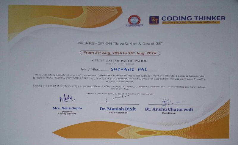Shivani Pal on LinkedIn: #javascript #reactjs #codingthinker # ... Shivani Pal on LinkedIn: #javascript #reactjs #codingthinker # ...