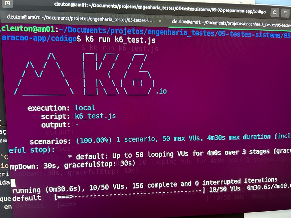 Cleuton Sampaio de Melo Junior on LinkedIn: #k6 #loadtest Cleuton Sampaio de Melo Junior on LinkedIn: #k6 #loadtest