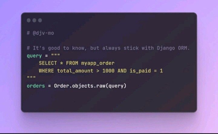 MOHAMMAD RIZWAN ANSARI on LinkedIn: #python #django #raw #database #tip ... MOHAMMAD RIZWAN ANSARI on LinkedIn: #python #django #raw #database #tip ...