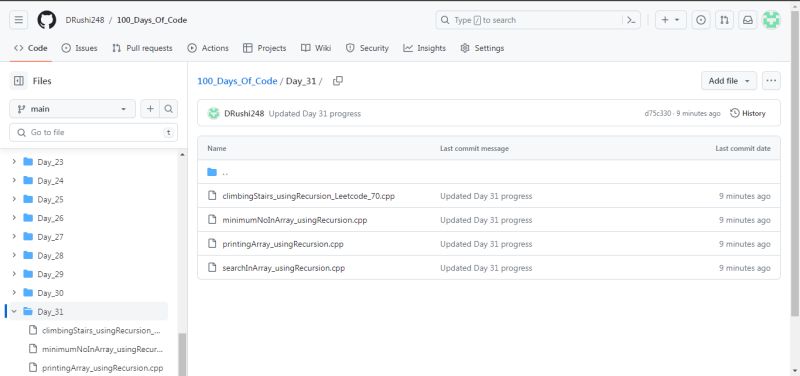 #100daysofcode #recursion #codehelp #problemsolving #lovebabbar #dsa ... #100daysofcode #recursion #codehelp #problemsolving #lovebabbar #dsa ...