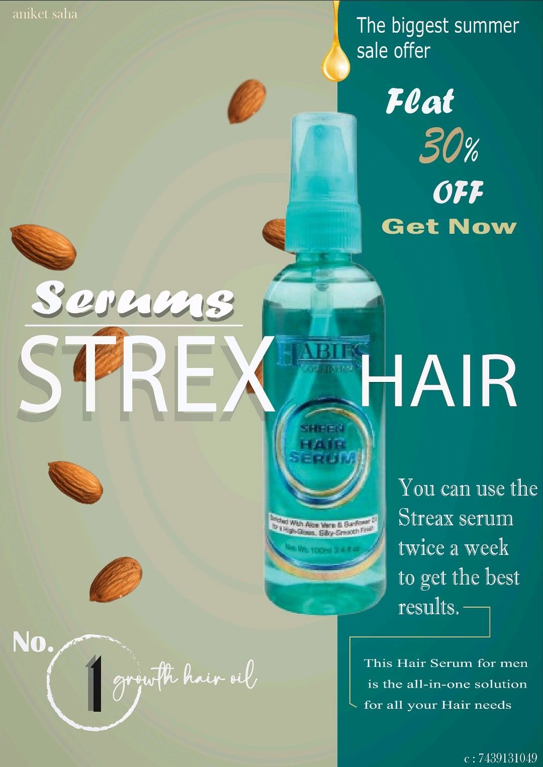 strex serums advertisement poster design. | Aniket Saha strex serums advertisement poster design. | Aniket Saha