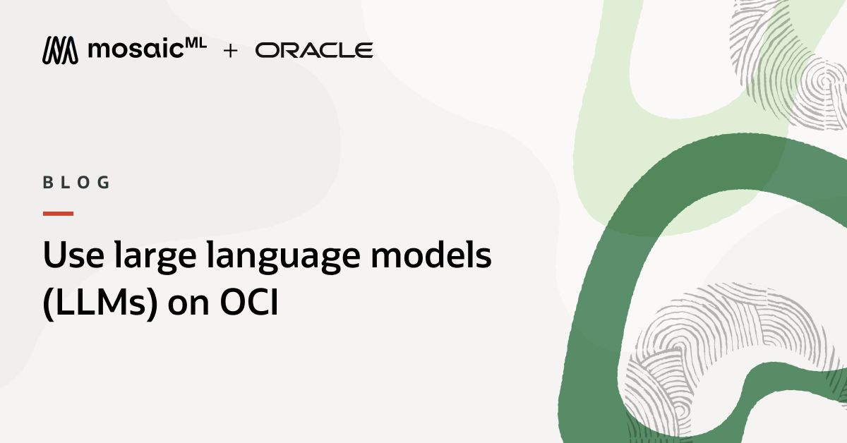 Joel Grocock on LinkedIn: #ai #oci Joel Grocock on LinkedIn: #ai #oci