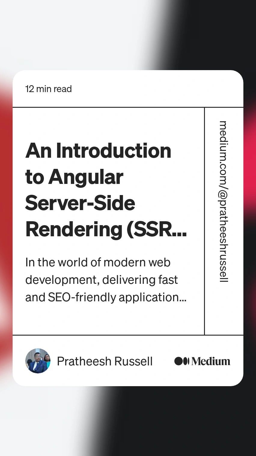 Muhammad Hassan 🅰️ on LinkedIn: #ssr #angular #nestjs Muhammad Hassan 🅰️ on LinkedIn: #ssr #angular #nestjs
