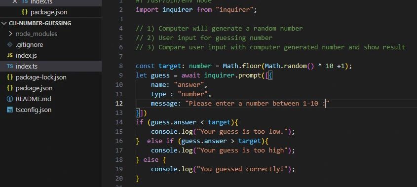 #typescript #coding #grateful #clinumberguessinggame | Abdul Rahman #typescript #coding #grateful #clinumberguessinggame | Abdul Rahman