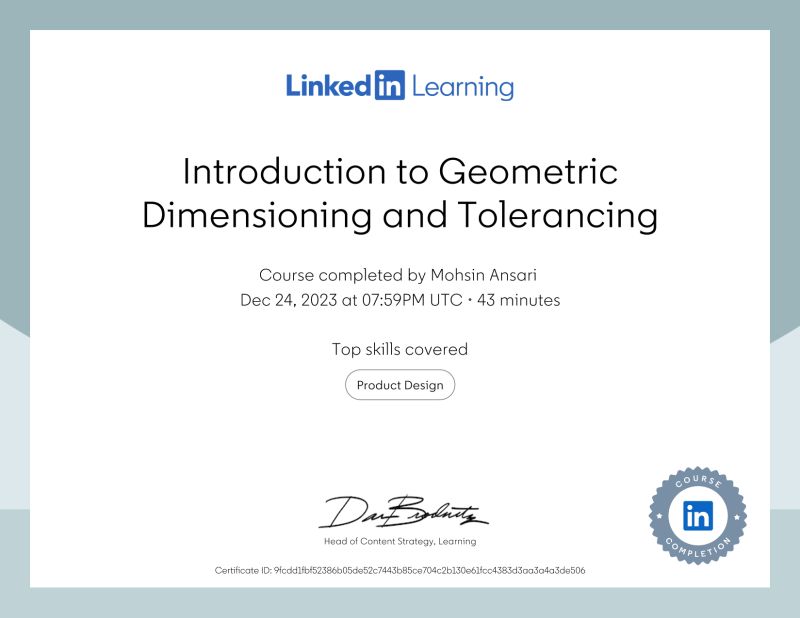 Mohsin Ansari on LinkedIn: Certificate of Completion Mohsin Ansari on LinkedIn: Certificate of Completion