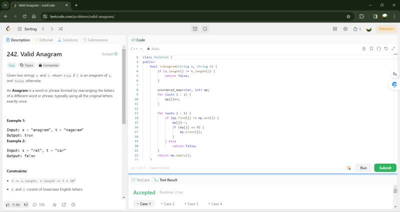 Day 74 of #100daysofcode challenge: Anagrams | Dhruv Kakarla posted on ... Day 74 of #100daysofcode challenge: Anagrams | Dhruv Kakarla posted on ...