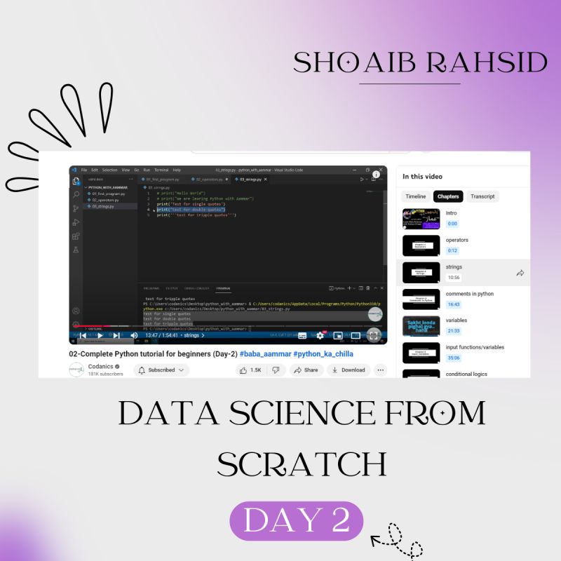 Shoaib Rashid on LinkedIn: #pythonlearning #codenewbie #learnpython # ... Shoaib Rashid on LinkedIn: #pythonlearning #codenewbie #learnpython # ...