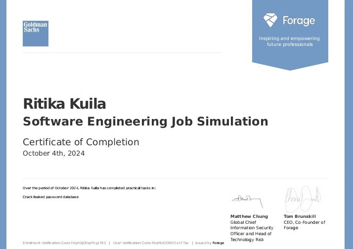 Ritika Kuila on LinkedIn: I just completed Goldman Sachs's Software ... Ritika Kuila on LinkedIn: I just completed Goldman Sachs's Software ...