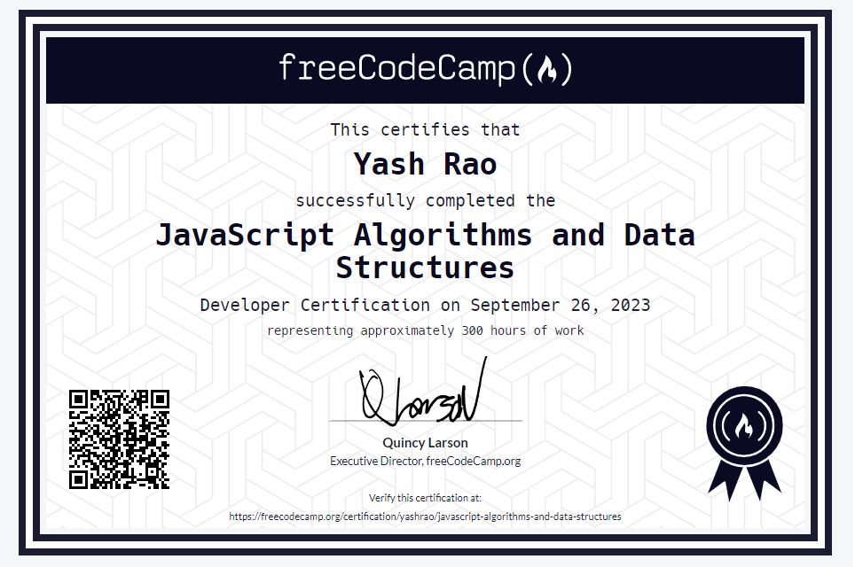 Yash Rao on LinkedIn: #javascript #algorithms #datastructures # ... Yash Rao on LinkedIn: #javascript #algorithms #datastructures # ...