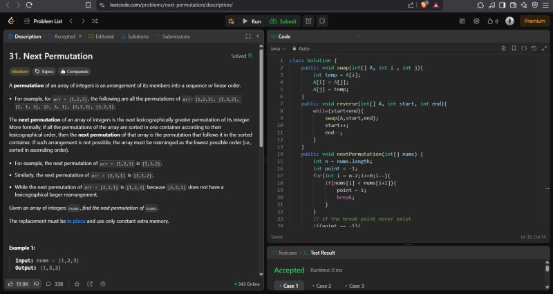 Solved: Next Permutation with In-Place Array Magic | Tanishk Prasad ... Solved: Next Permutation with In-Place Array Magic | Tanishk Prasad ...