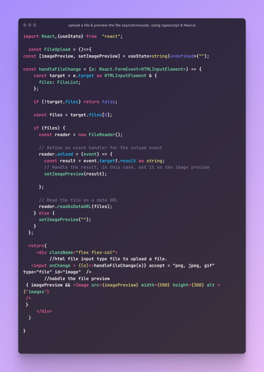 File upload using typescript & Next.JS | CHUKWUEMEKA AGGIAH posted on ... File upload using typescript & Next.JS | CHUKWUEMEKA AGGIAH posted on ...