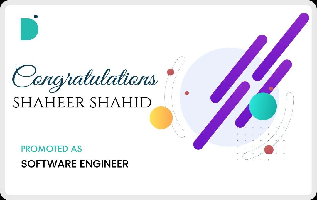 Shaheer Shahid on LinkedIn: Alhamdulilah! Promoted to Software Engineer ... Shaheer Shahid on LinkedIn: Alhamdulilah! Promoted to Software Engineer ...