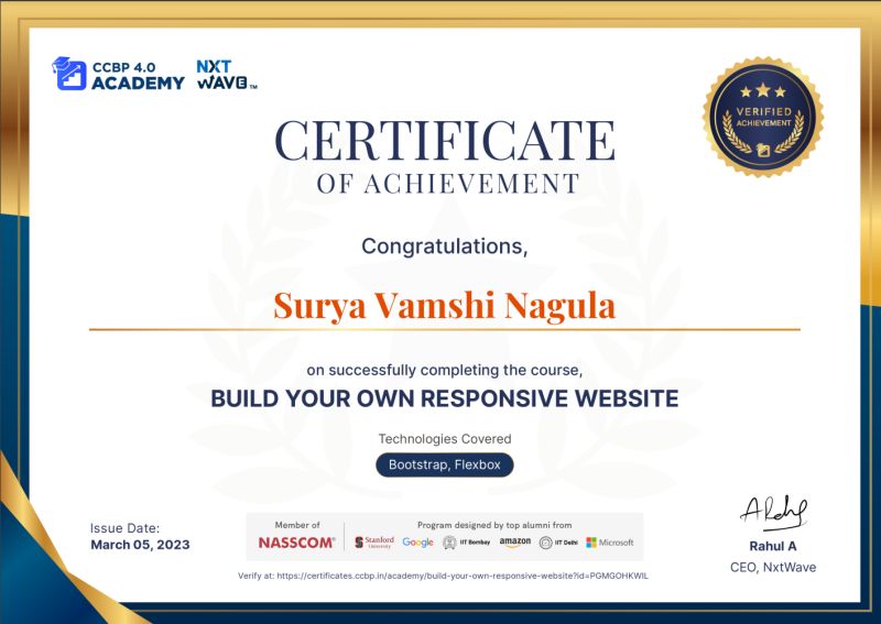 NAGULA SURYA VAMSHI on LinkedIn: #nxtwaveccbp #nxtwave #nxtwaveccbp # ... NAGULA SURYA VAMSHI on LinkedIn: #nxtwaveccbp #nxtwave #nxtwaveccbp # ...