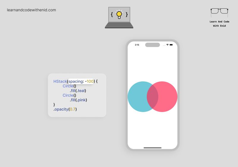 SwiftUI Tip 💡 You can use negative spacing in containers like HStack to ... SwiftUI Tip 💡 You can use negative spacing in containers like HStack to ...