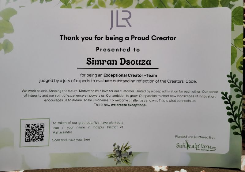 Simran D'souza on LinkedIn: #gratitude #teamwork #rewardandrecognition ... Simran D'souza on LinkedIn: #gratitude #teamwork #rewardandrecognition ...