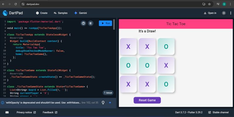 #flutter #dart #tictactoe #gamedev #appdevelopment #prodigyinfotech ... #flutter #dart #tictactoe #gamedev #appdevelopment #prodigyinfotech ...