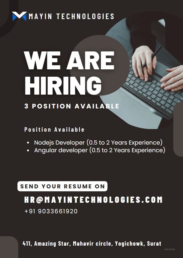 Mayin Technologies on LinkedIn: #hiring #angular #nodejsdeveloper # ... Mayin Technologies on LinkedIn: #hiring #angular #nodejsdeveloper # ...