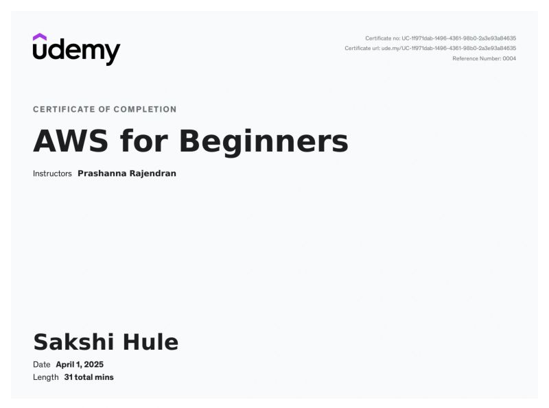 #aws #cloudcomputing #learning #certification | Sakshi Hule #aws #cloudcomputing #learning #certification | Sakshi Hule
