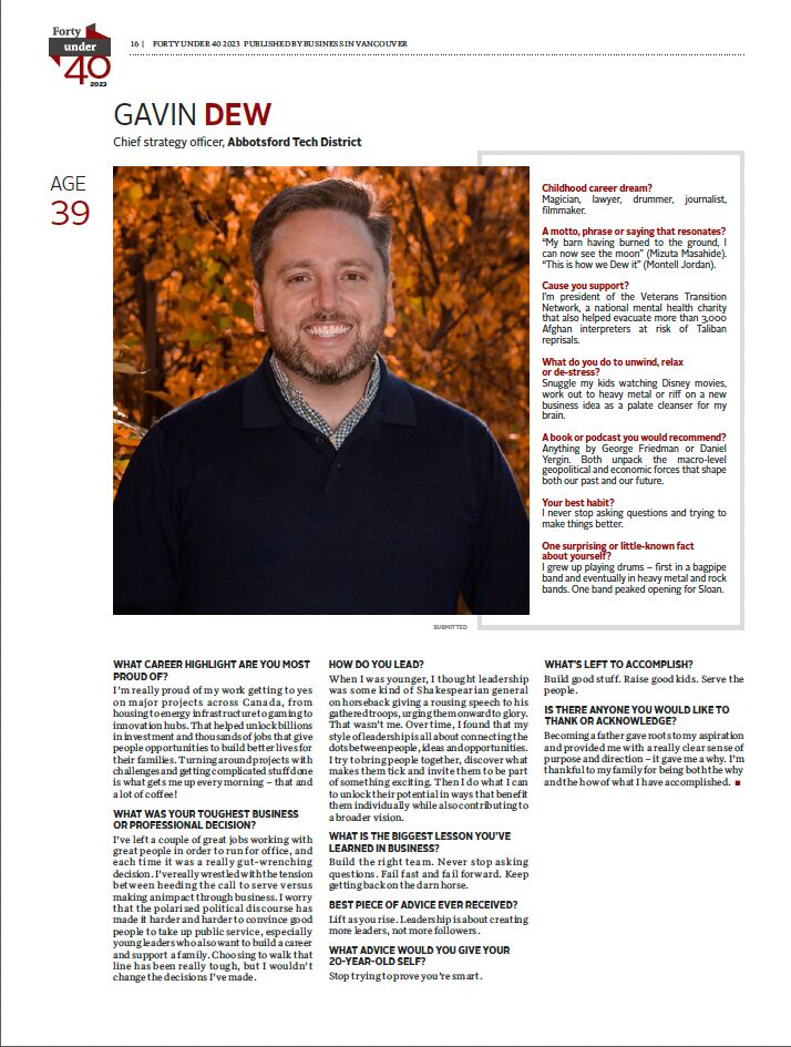 Gavin Dew on LinkedIn: BIV News recently published profiles of their ... Gavin Dew on LinkedIn: BIV News recently published profiles of their ...