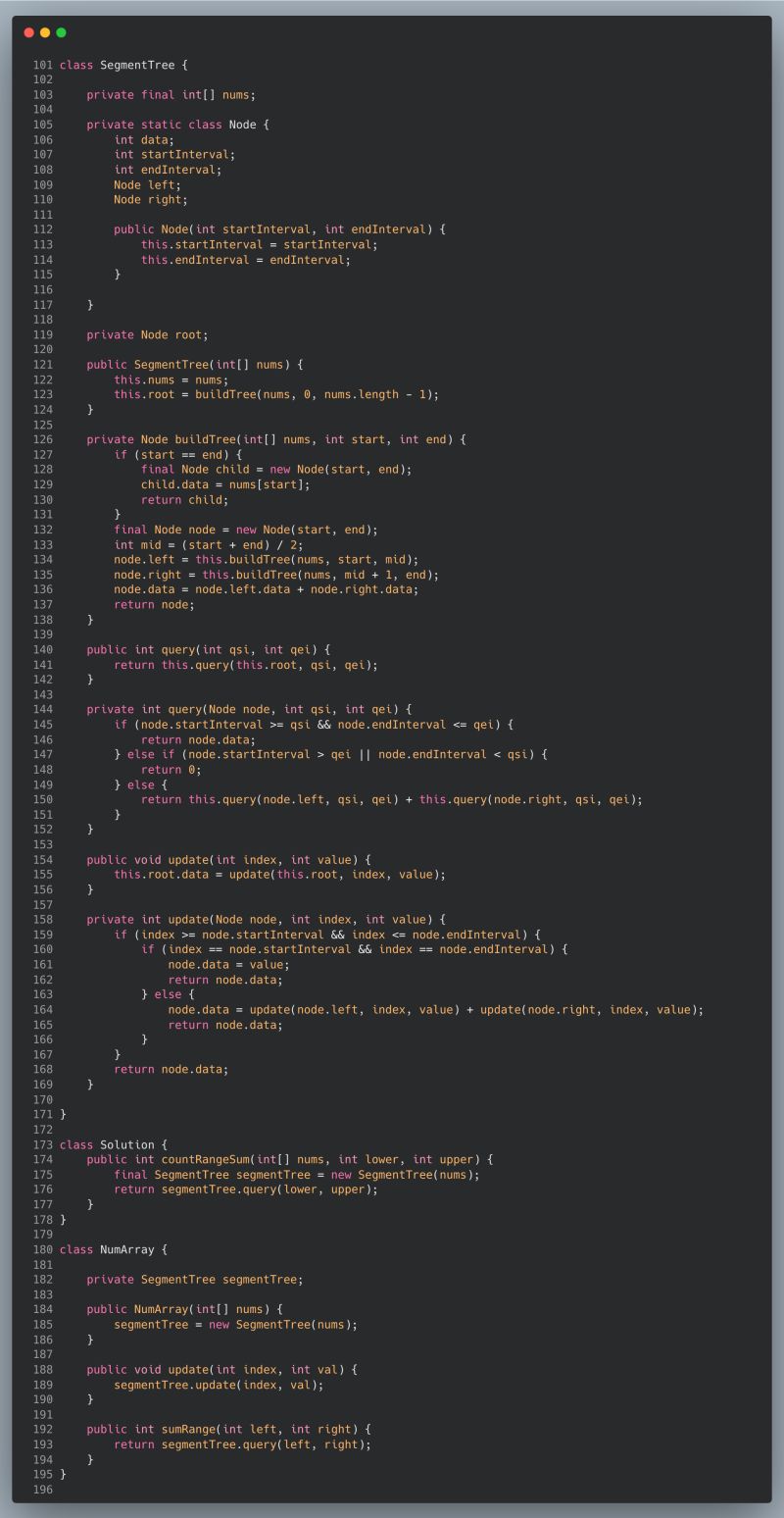 Partha Sutradhar on LinkedIn: Range Sum Query - Mutable. Segment Tree. Partha Sutradhar on LinkedIn: Range Sum Query - Mutable. Segment Tree.