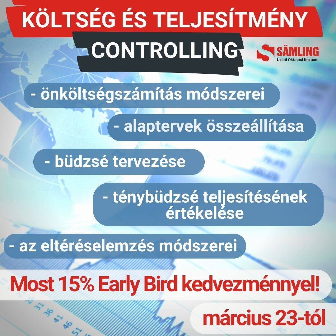Sämling Üzleti Oktatási Központ Kft. on LinkedIn: #controlling #controller Sämling Üzleti Oktatási Központ Kft. on LinkedIn: #controlling #controller