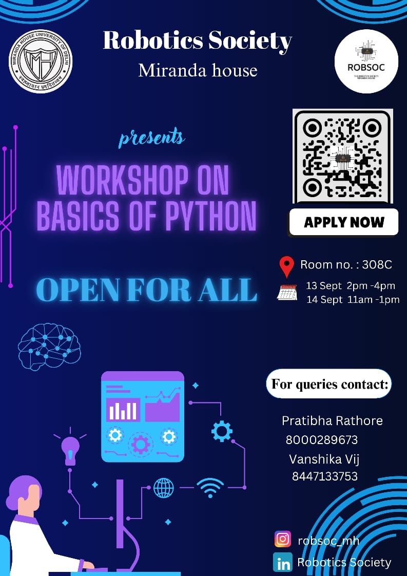 Robotics Society (RobSoc) on LinkedIn: #pythonbasics #robsoc # ... Robotics Society (RobSoc) on LinkedIn: #pythonbasics #robsoc # ...