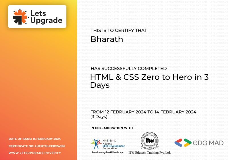 kodakandla Bharath on LinkedIn: html and css kodakandla Bharath on LinkedIn: html and css