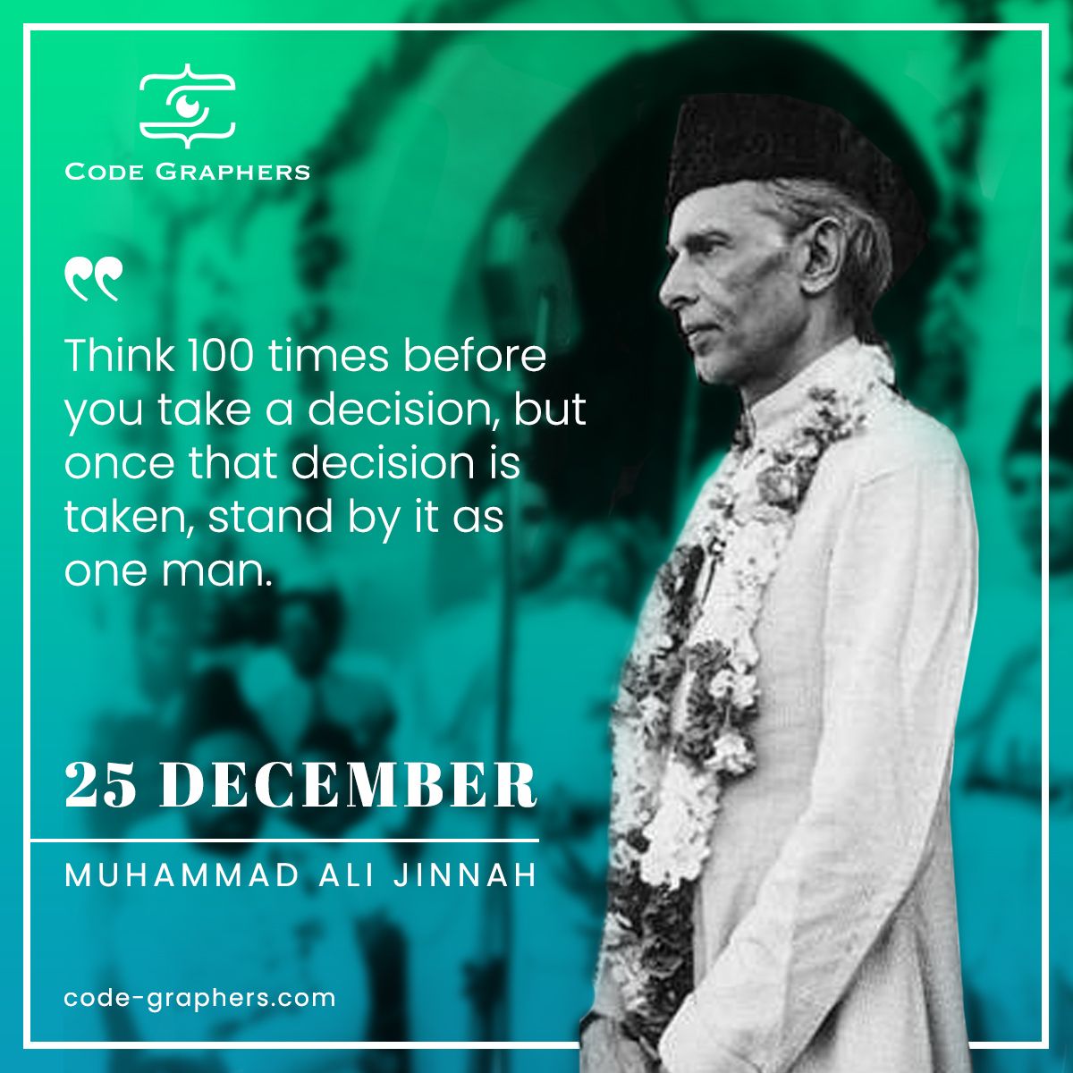 Code Graphers on LinkedIn: #codegraphers #quaidday #jinnahday # ... Code Graphers on LinkedIn: #codegraphers #quaidday #jinnahday # ...