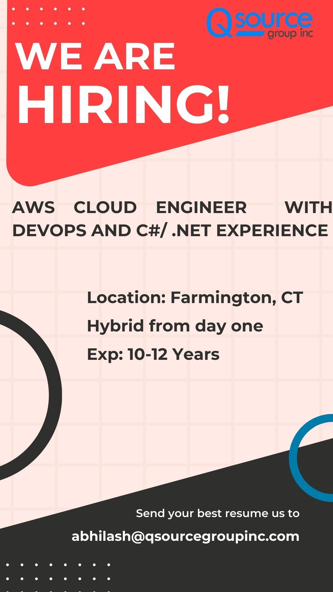 QSource Group Inc. on LinkedIn: #urgent #hiring #sql #aws #cloud # ... QSource Group Inc. on LinkedIn: #urgent #hiring #sql #aws #cloud # ...