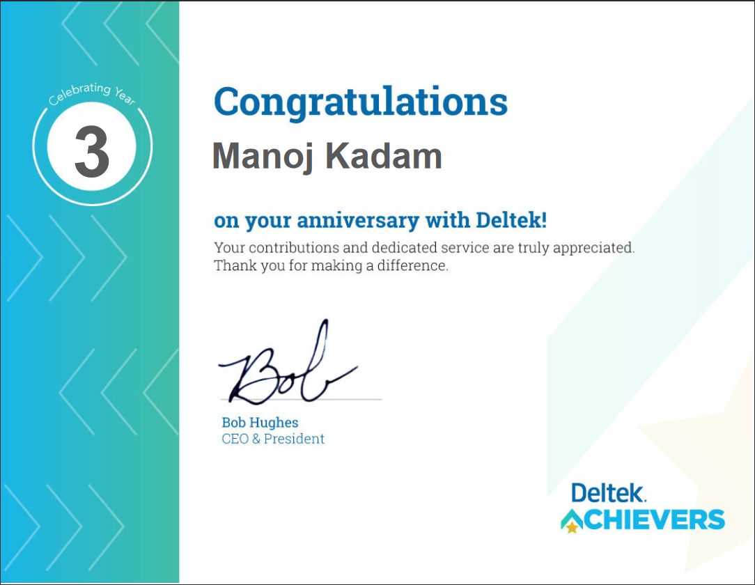 Manoj Kadam on LinkedIn: I am pleased to announce that I have reached a ... Manoj Kadam on LinkedIn: I am pleased to announce that I have reached a ...