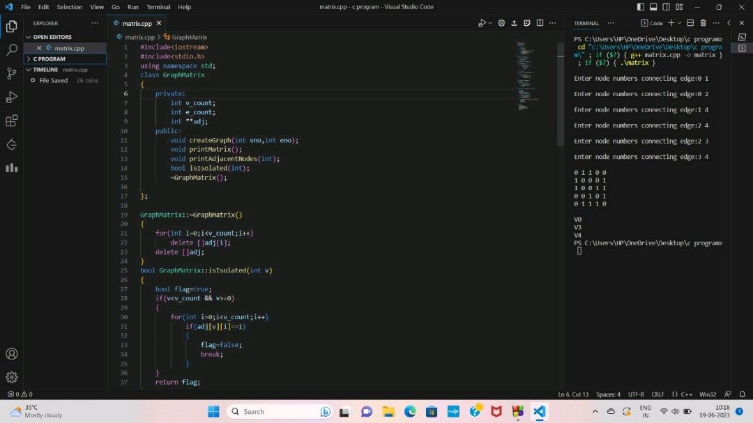 Kumari Anisha on LinkedIn: #graphmatrixrepresentation Kumari Anisha on LinkedIn: #graphmatrixrepresentation