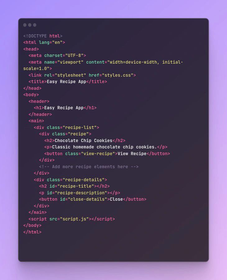 Isah Abba Ibrahim on LinkedIn: Recipe app with HTML, CSS and JavaScript ... Isah Abba Ibrahim on LinkedIn: Recipe app with HTML, CSS and JavaScript ...