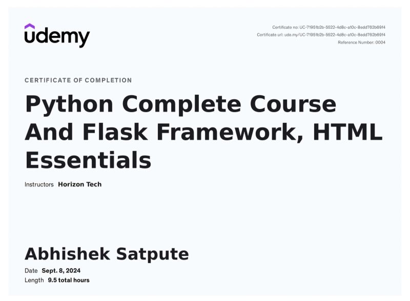 Abhishek Satpute on LinkedIn: #udemy Abhishek Satpute on LinkedIn: #udemy