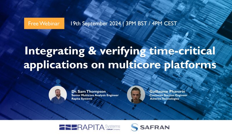 Rapita Systems on LinkedIn: Integrating & verifying time-critical ... Rapita Systems on LinkedIn: Integrating & verifying time-critical ...